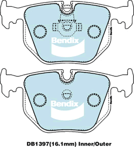 Brake Pads 4WD/SUV Bendix DB13974WD for Land Rover Range Rover L322 SUV ...